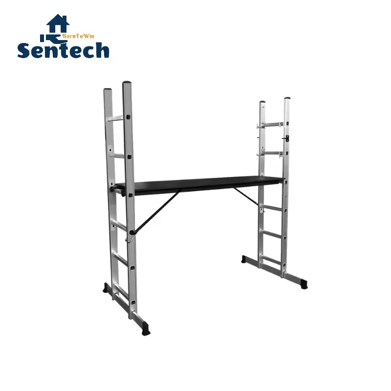 Aluminum H-frame scaffolding for industrial use