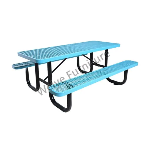 Industrial 8' Rectangular Picnic Table