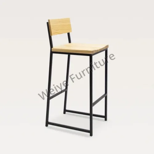 Industrial Restaurant Solid Wood Top Tables Chair Sets