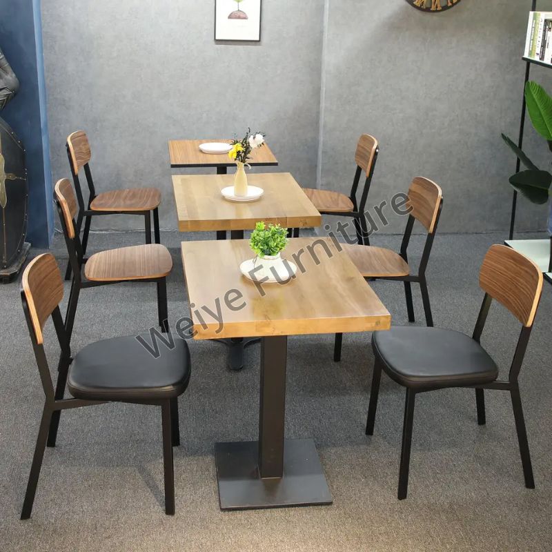 Restaurant Stacking Black Chair with Padded Seat