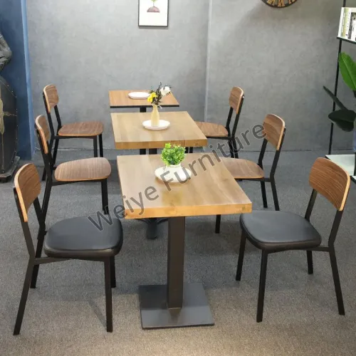 Restaurant Stacking Black Chair with Padded Seat