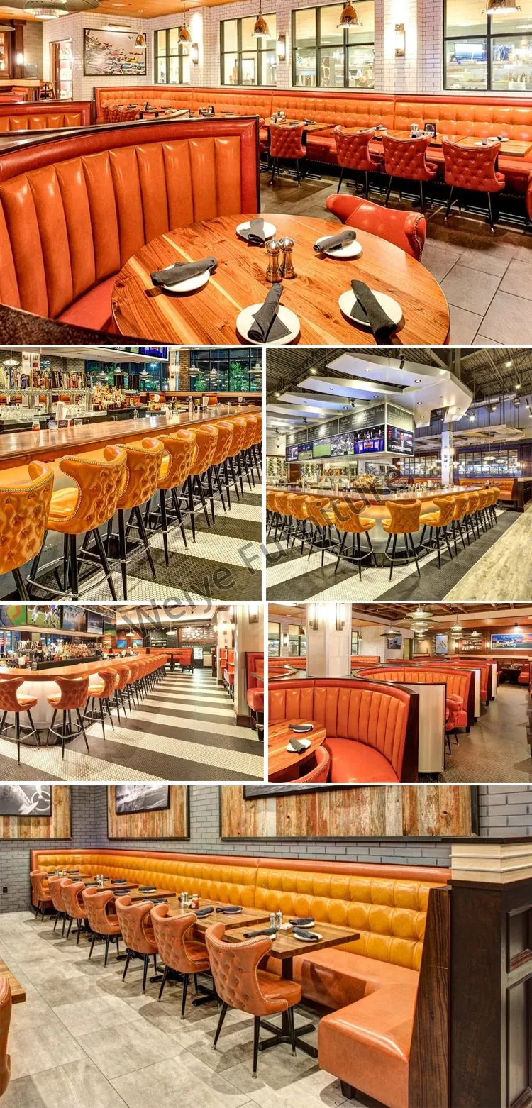 Restaurant / Nightclub Bar Leather Booth Seating Bench