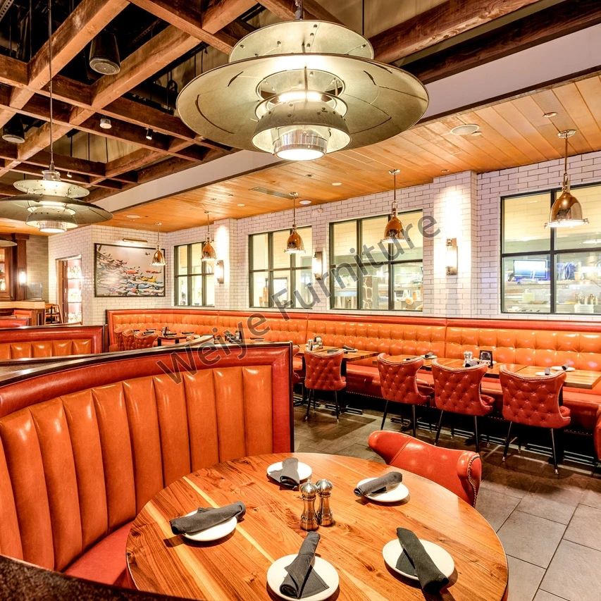 Restaurant / Nightclub Bar Leather Booth Seating Bench