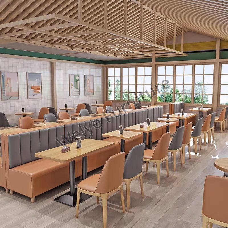 Food Coffee Shop Table and Chair Combination