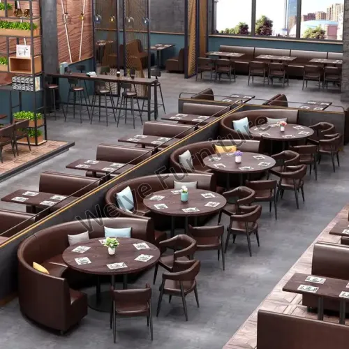 Restaurant Sets Furniture Dining Table with Chairs