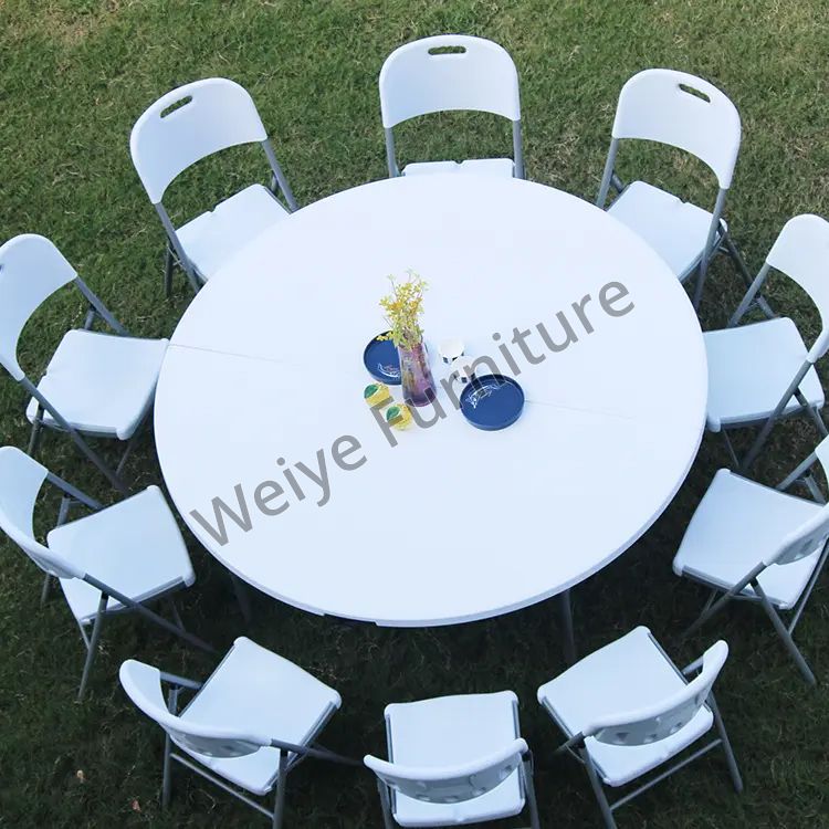 Outdoor Round Plastic Folding Table for Event/ Metting/ Banquet