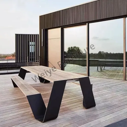 Public Park Furniture Outdoor Dining Table
