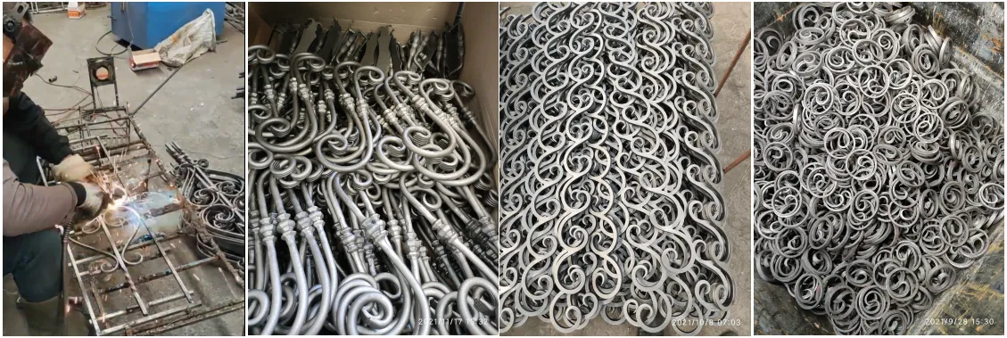 Wrought iron, Forged iron, ornamental panels, accessory, parts ...