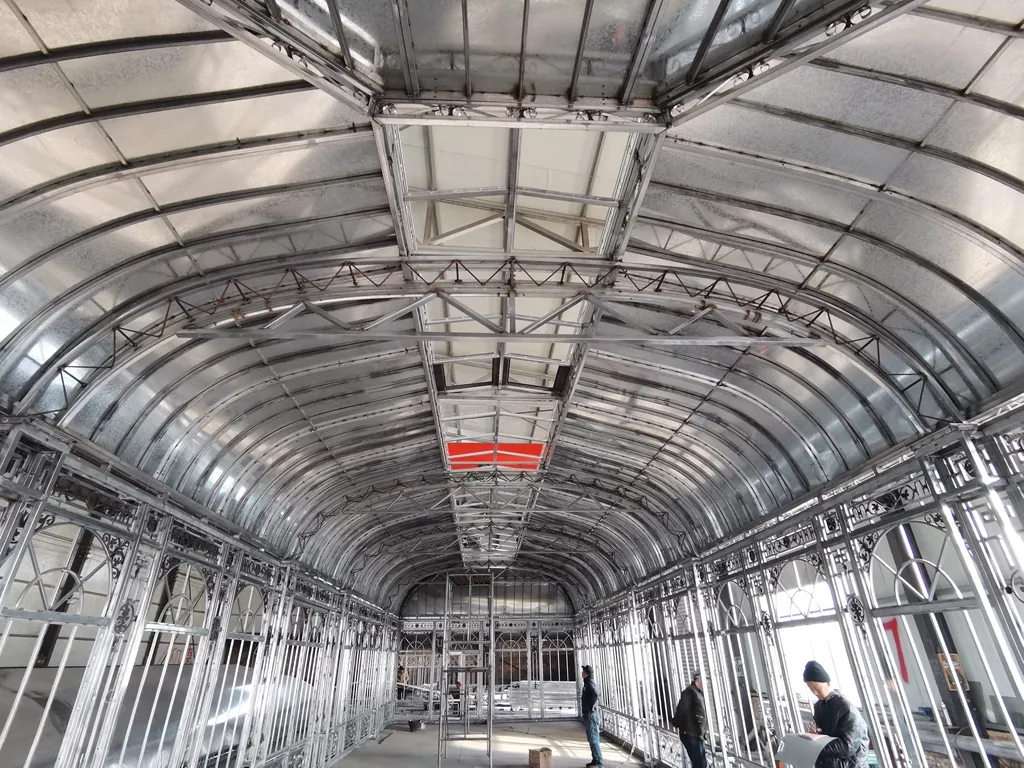 Metal house, Gazebo, sun room glass house, Greenhouse, garden house ...