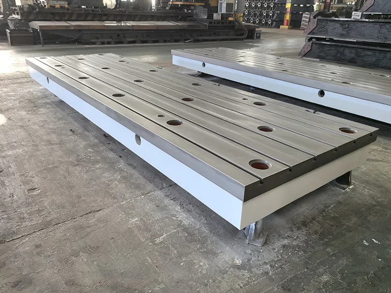 cast iron floor plates, t-slot floor plates, bed plates, base plates
