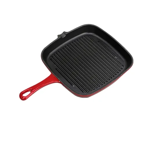 Enameled Cast Iron Square Grill Pan