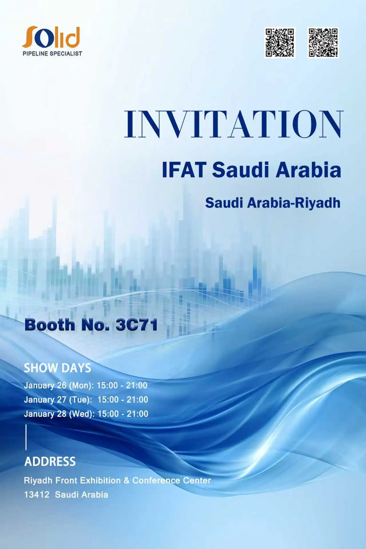 Meet Solid at IFAT Saudi Arabia 2026
