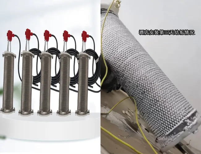 Cooled circulating water descaled titanium anode