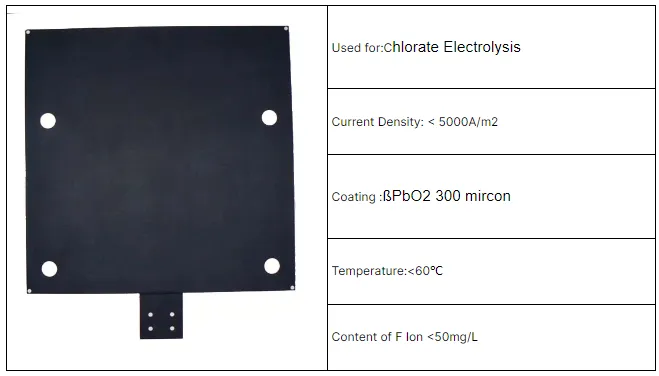 PbO2 titanium electrode