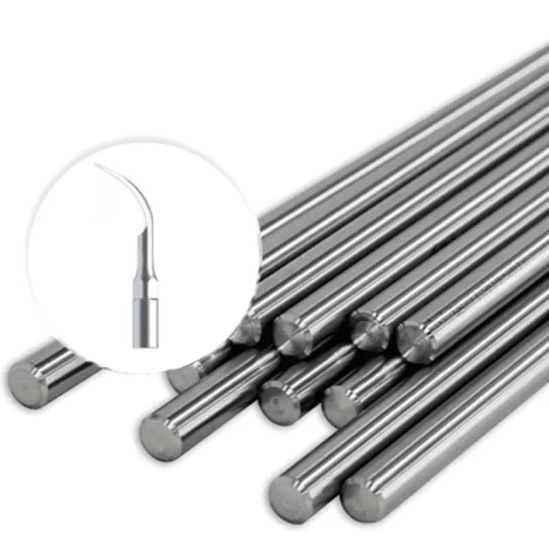 Dental tip cleaning titanium materials