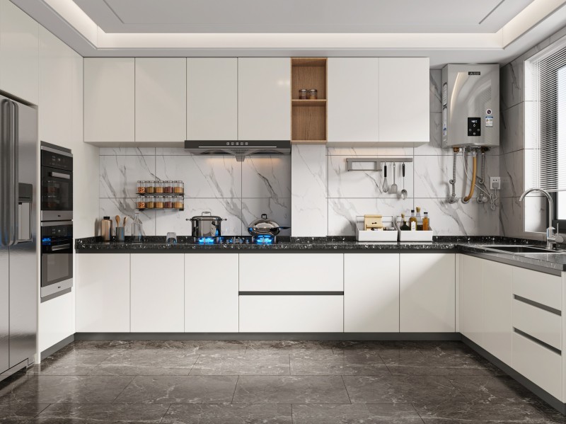 Waterproof Kitchen Cabinets WPC Boards Cabinet