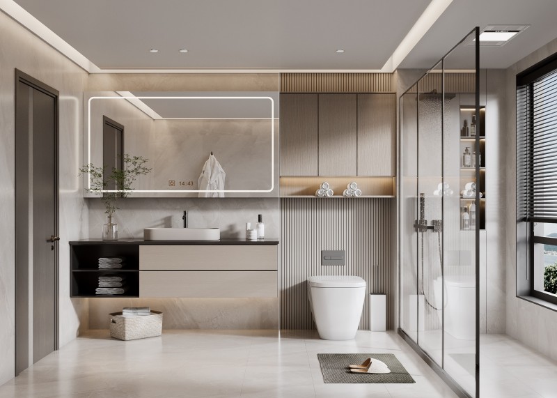Waterproof Bathroom Cabinets WPC Boards Cabinet