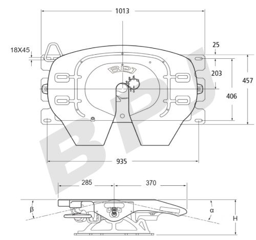 Casting jsk fifth-wheel-bp35s semi heavy duty, commercial truck