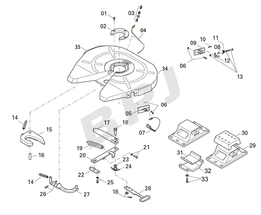 Casting jsk fifth-wheel-bp38c semi heavy duty, commercial truck