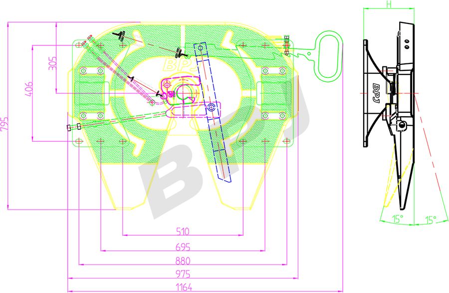 Casting jsk fifth-wheel-bp37c semi heavy duty, commercial truck