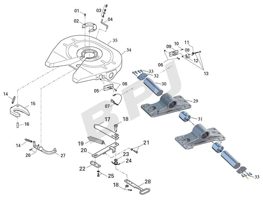 Casting jsk fifth-wheel-bp50 semi heavy duty, commercial truck