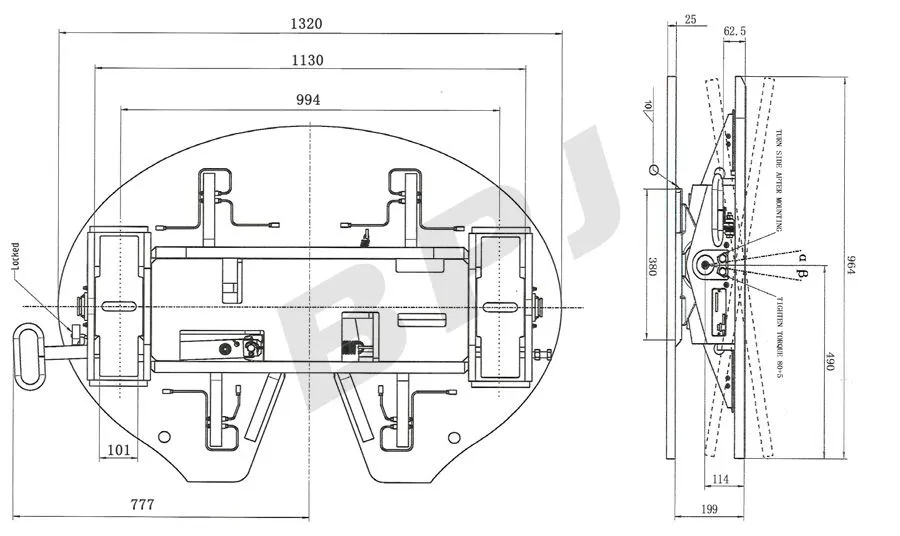 Casting jsk fifth-wheel-bp54 semi heavy duty fifth wheel, commercial truck