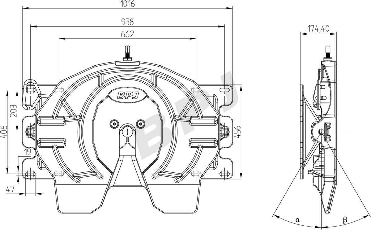 Casting jsk fifth-wheel-bp35w semi heavy duty, commercial truck