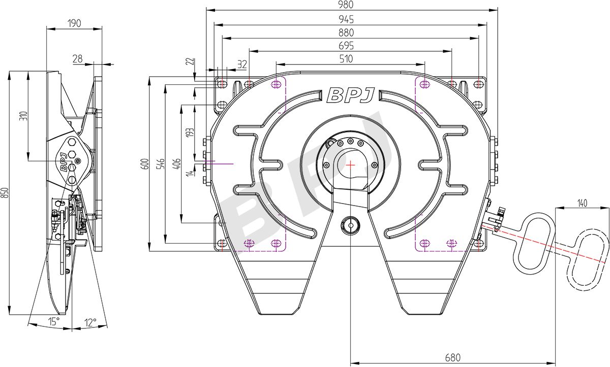 Casting jsk fifth-wheel-bp50 semi heavy duty, commercial truck
