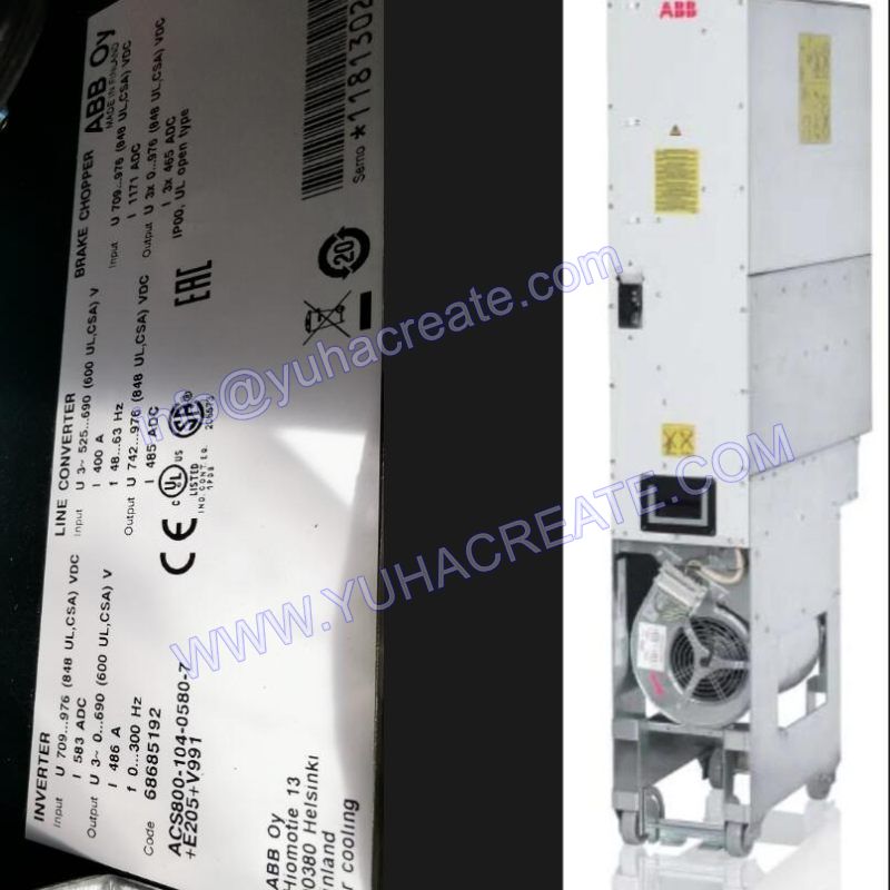 ACS800-104-0580-7, ACS800-104-0580-7+E205+Q950+V991, ABB, VFD ...