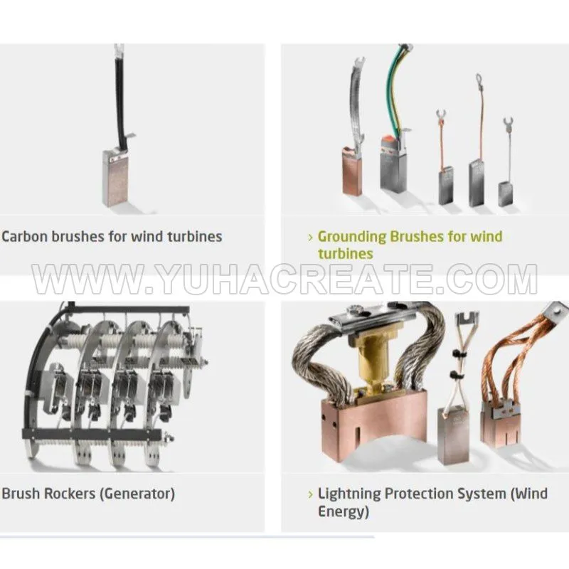 carbon, Wind Energy, Brake Pads, Carbon Brushes, holders, rockers ...
