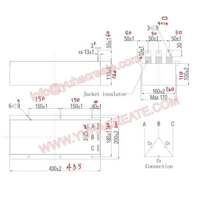 MP9-20976K, 68311730, 3X174UF, 500VAC, 900VDC, MP920976K, capacitor, Electronic concepts Europe