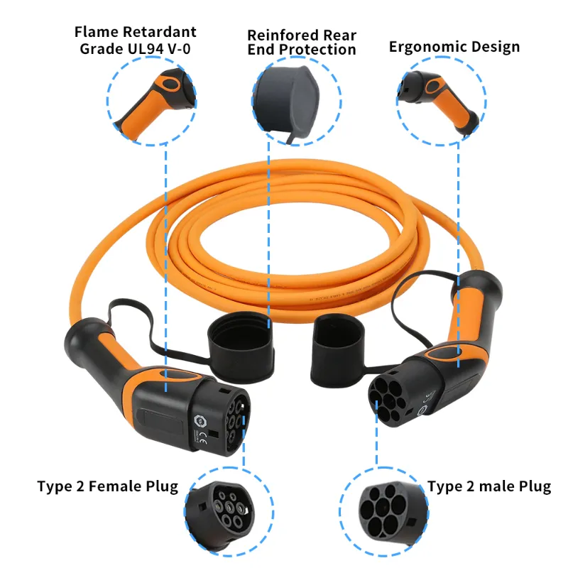 Buy Type 1 To Type 2 Portable Ev Car Charging Charger Cable
