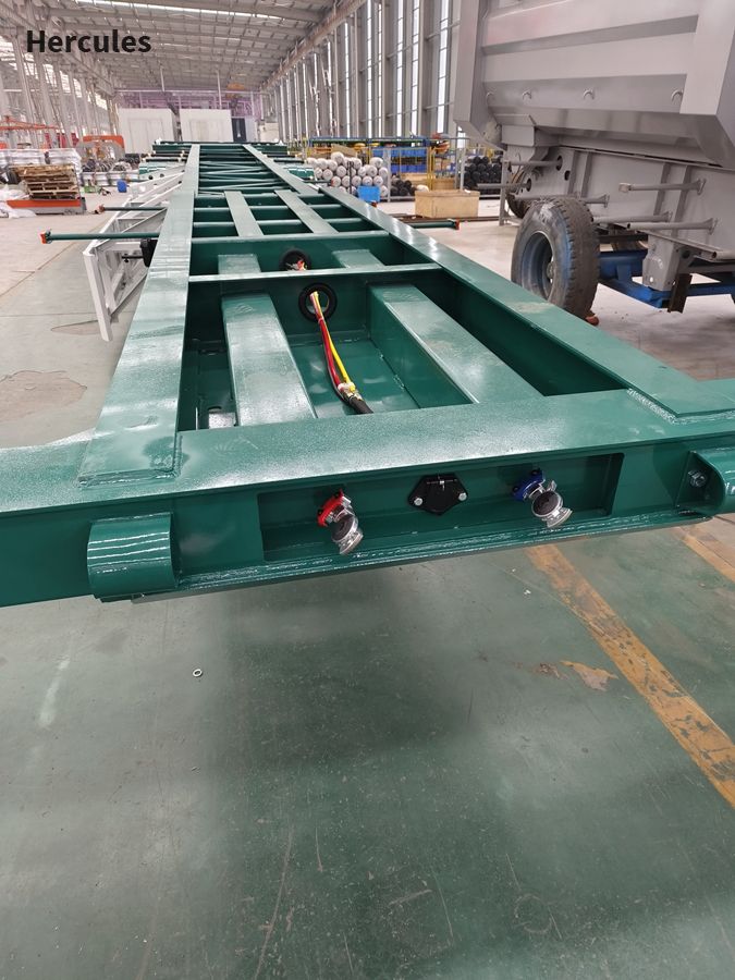 Flatbed Skeleton Low Bed Semi Trailer