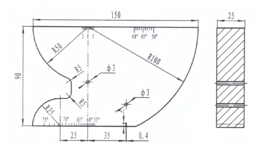 V3 UT block, V1 block, V2 ultrasonic block