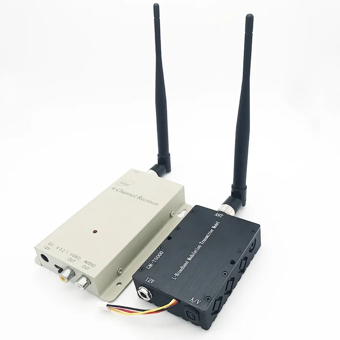 1.2Ghz 5W Wireless Video Transmitter and Receiver with 4 Channels ...