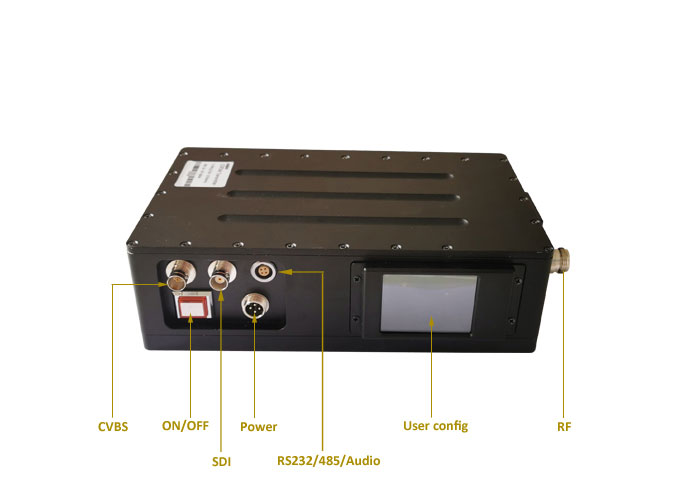 COFDM Video Transmitter Wireless H.265 1080P HD 5 Watt RF Power