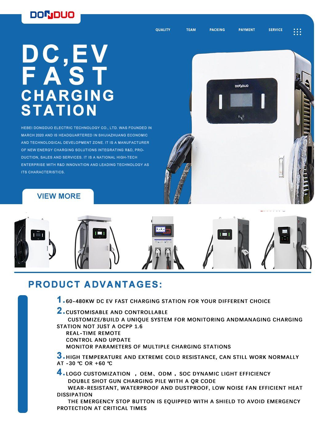 DC Fast 120kW EV Charger: Efficient Electric Car Charging