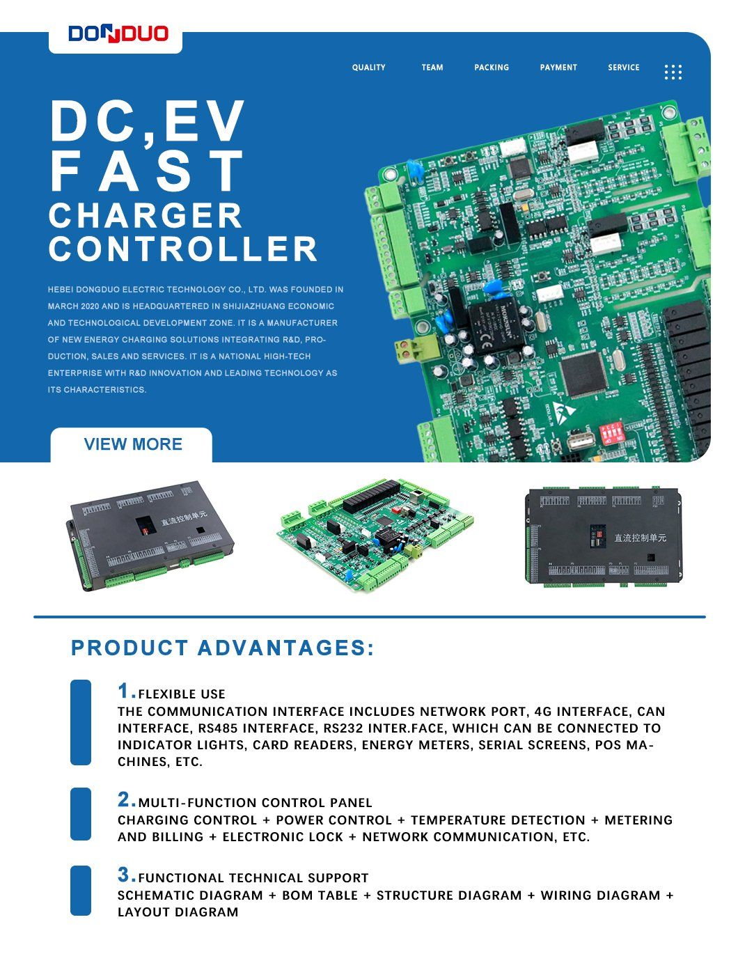 DC EV Charger Control Boards
