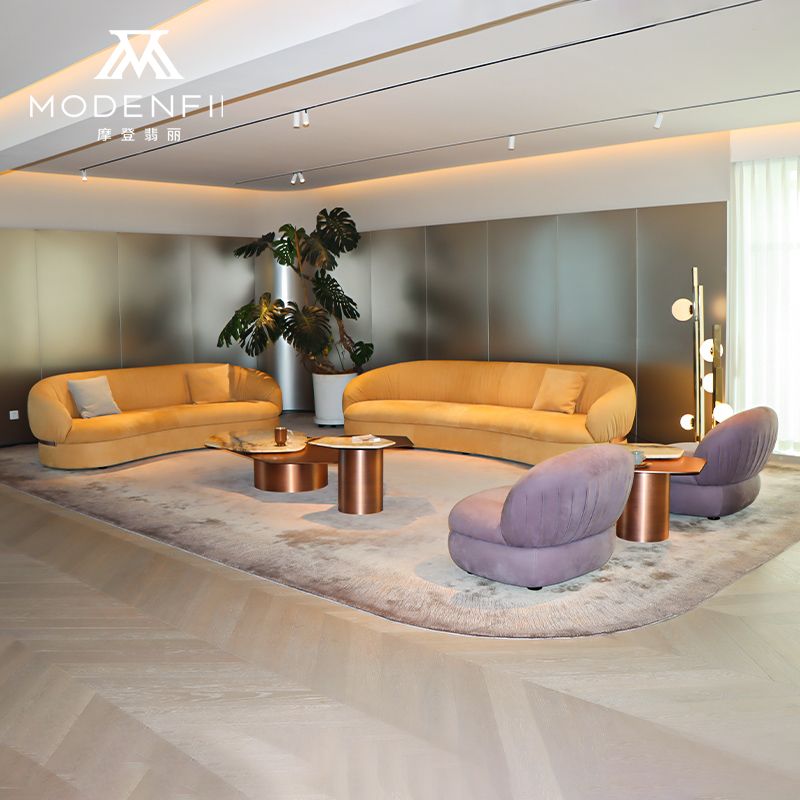 Modenfili V2222 Luxury Curved Sofa - Modern Elegance and Comfort