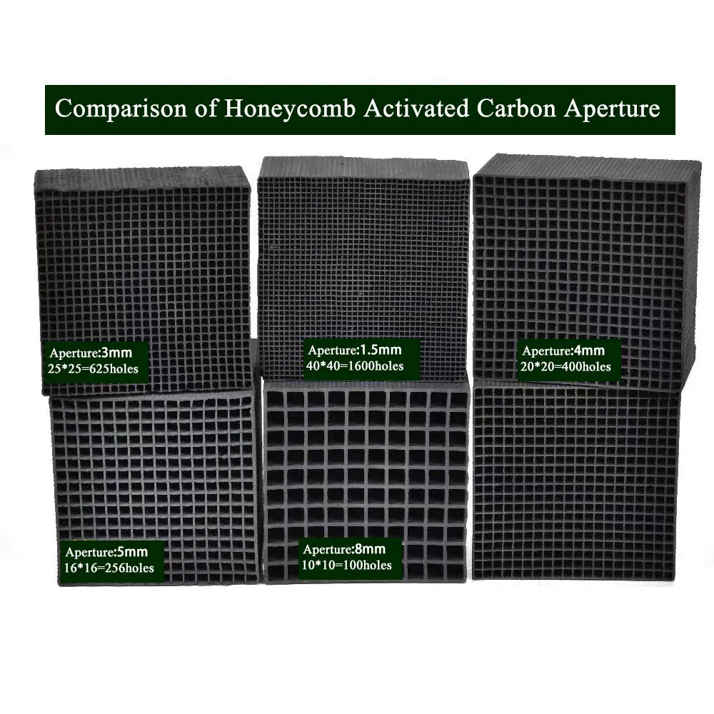 honeycomb activated carbon for air or water purification