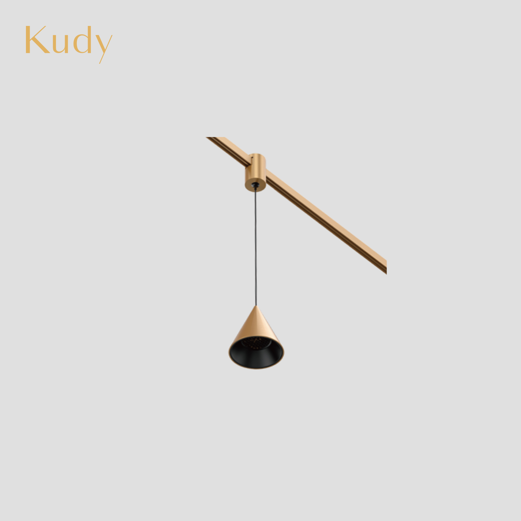 Circular cone pendant light