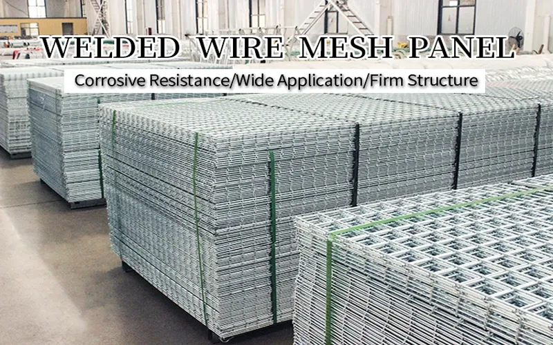 welded wire mesh panel, galvanized & PVC welded mesh panel