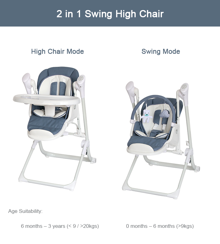 2 in 1 Adjustable & Safest Easy Folding and Assembly Recreational Mode ...