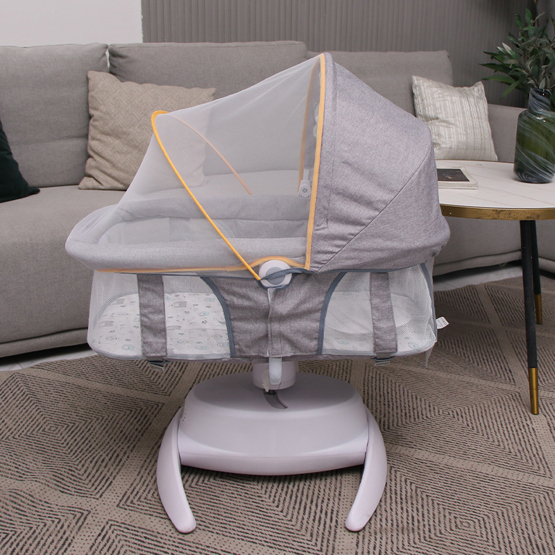 4 in 1 3D Swing & Adjustable Reclining Position Baby Crib Rocker & Bed ...
