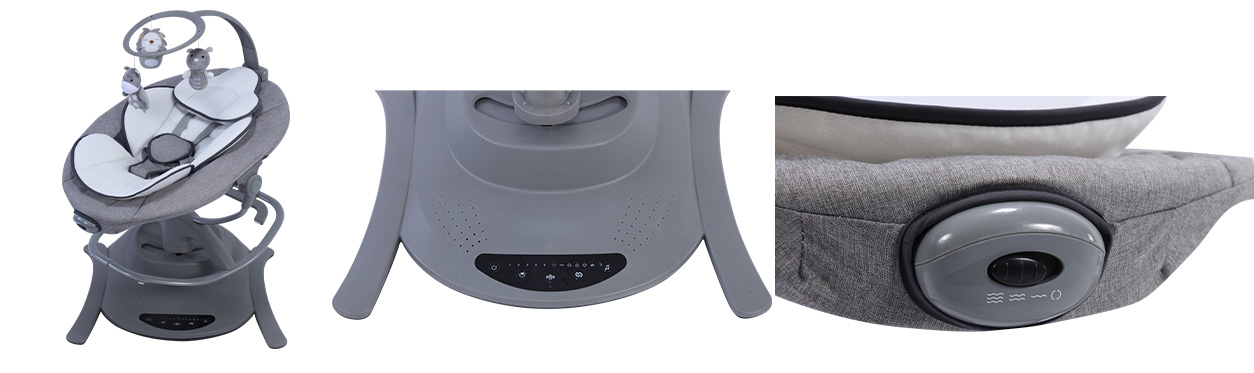 6 in 1 Patented 360°Rotation & Easy Assemble Infant Rocker Music Device ...