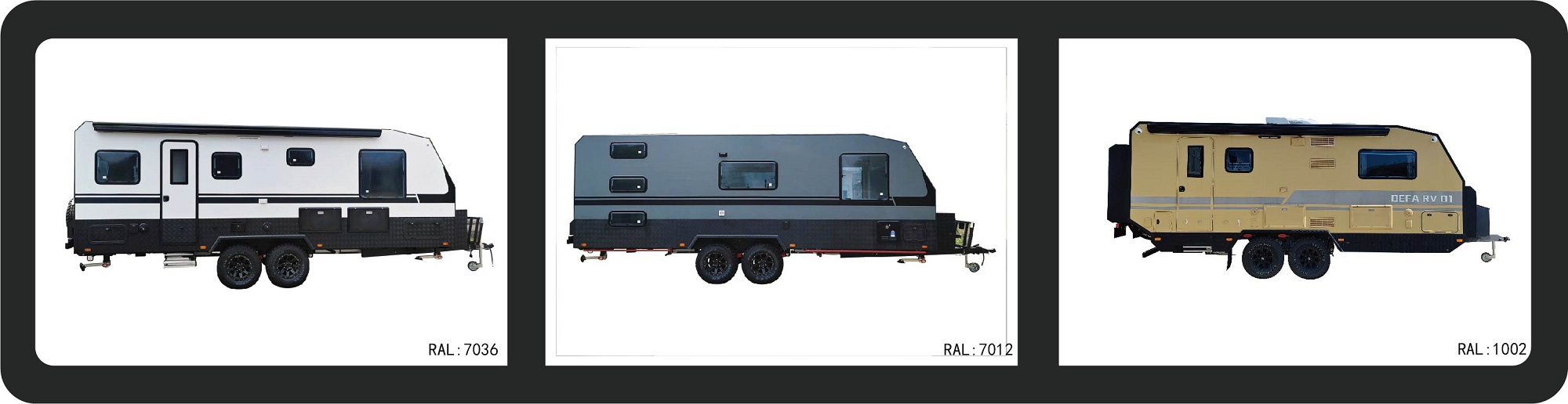 Hard top caravan, Off Road Travel Trailer, hybrid caravan