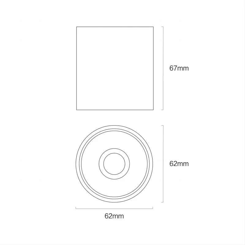 Magnetic Track Circular Spotlight- 6W