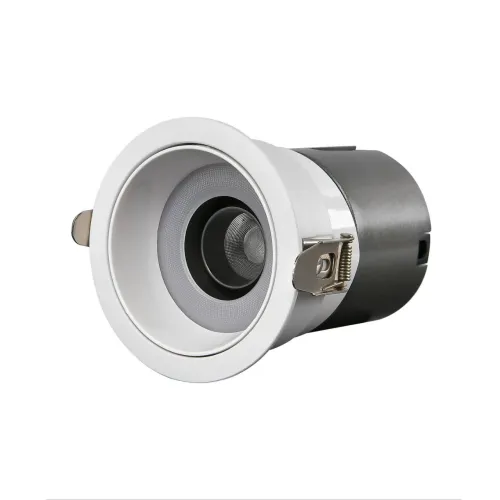 Recessed downlight integrated with spotlights