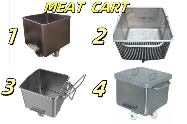 200L Stainless Steel 304 Meat Cart/Euro Bin