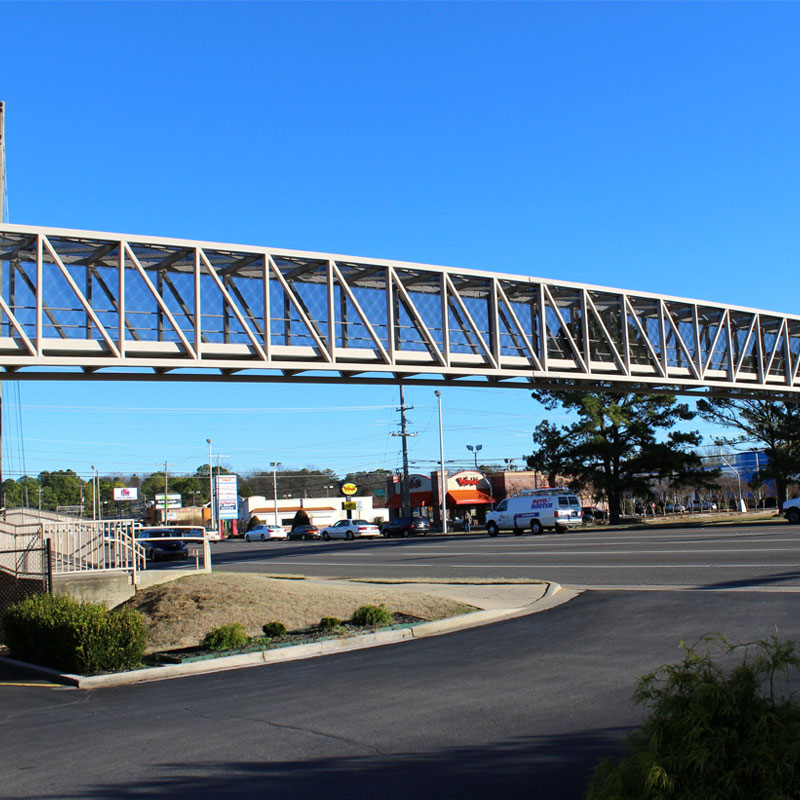 Fiberglass pedestrian bridge